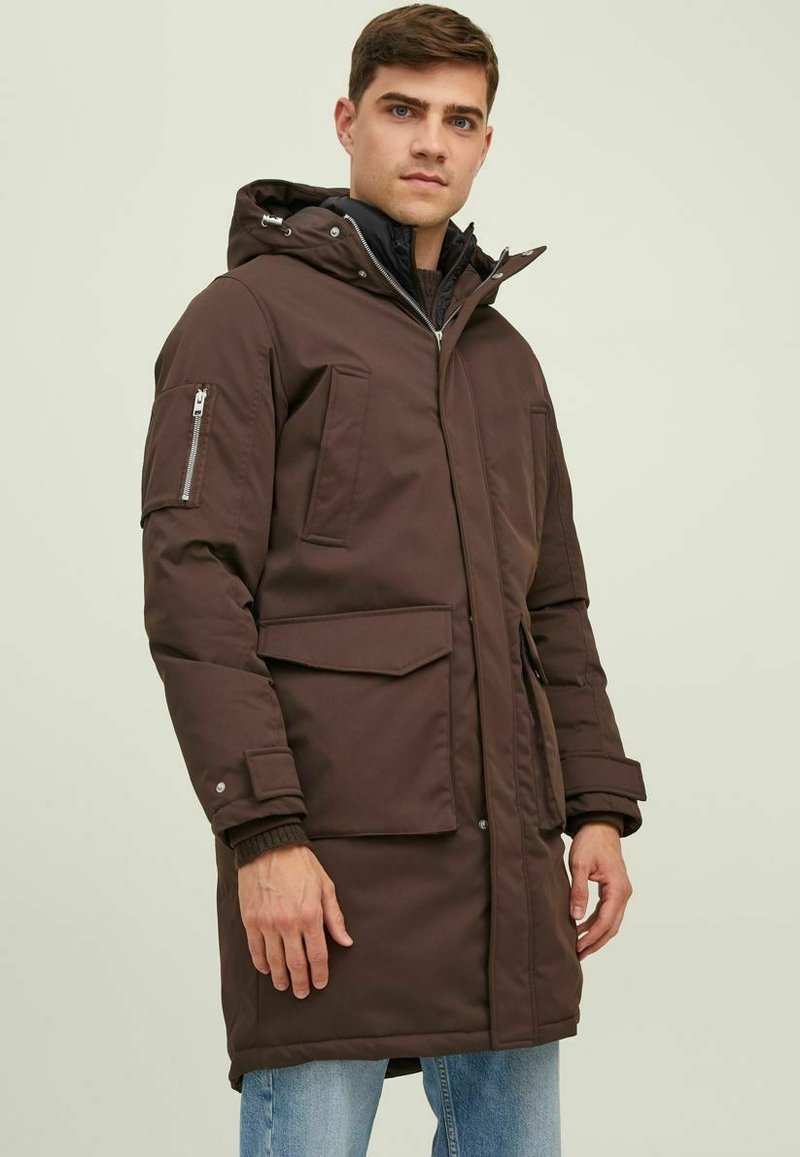 Jack & Jones MULTI-TASCHEN - Parka - seal brown/marron - ZALANDO.BE