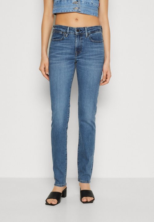Levi's® MID RISE BOYFRIEND - Jeans Slim Fit - lapis topic/blue denim ...
