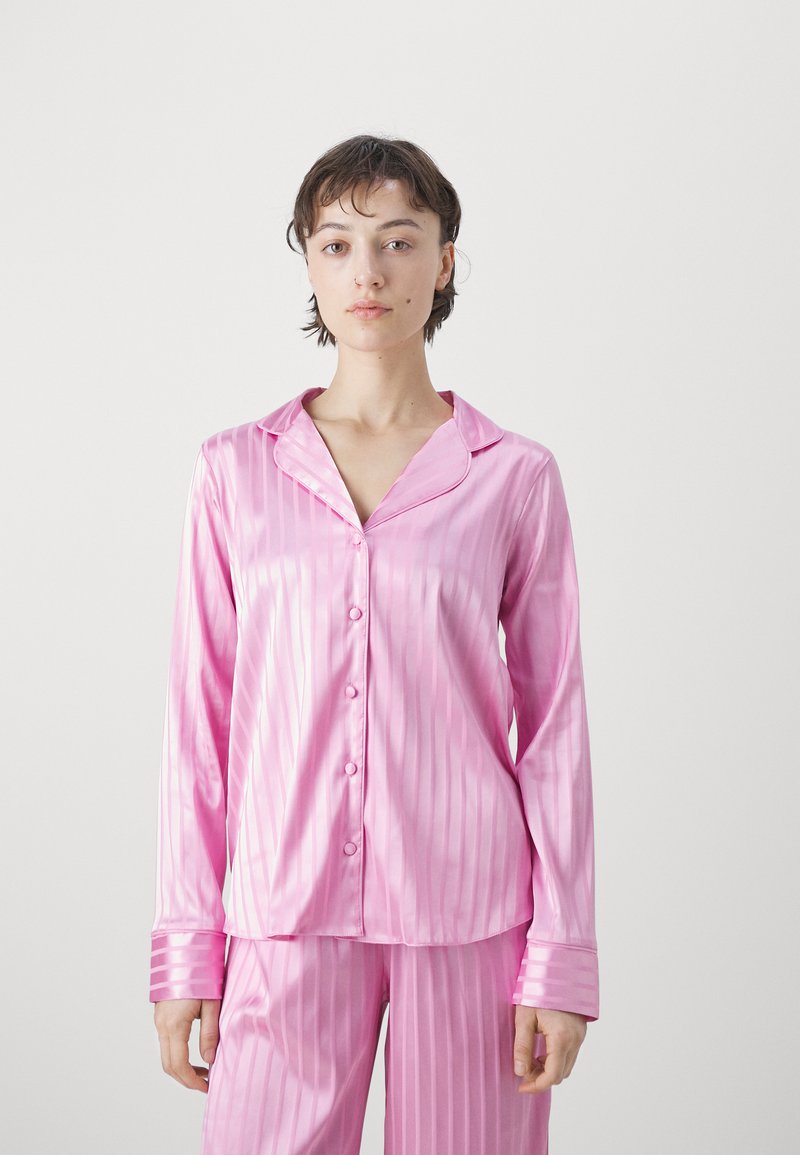 Boux Avenue STRIPE REVERE - Pyjama top - candy pink/pink - Zalando.ie