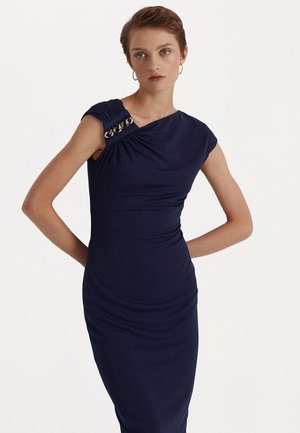 Lauren Ralph Lauren RYLAN SHORT SLEEVE DRESS - Cocktailjurk - lighthouse navy/blauw - Zalando.be