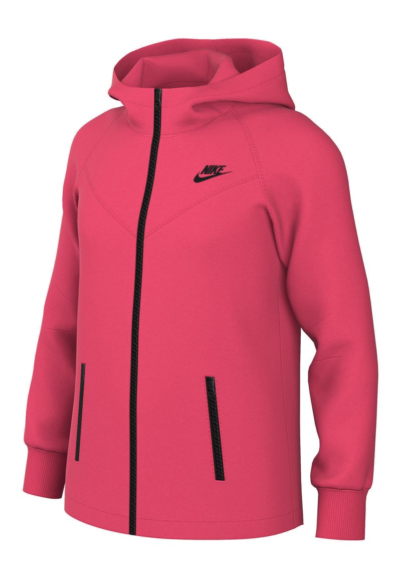 Nike Sportswear TECH FLEECE - Sweater met rits - aster pink/black/roze ...