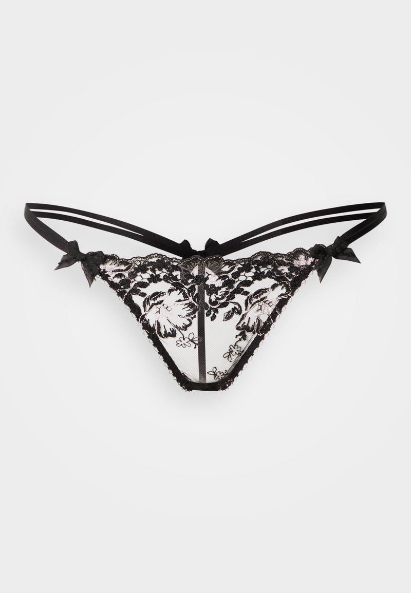 Agent Provocateur LANA THONG - Stringtruse - black/pink/svart - Zalando.no