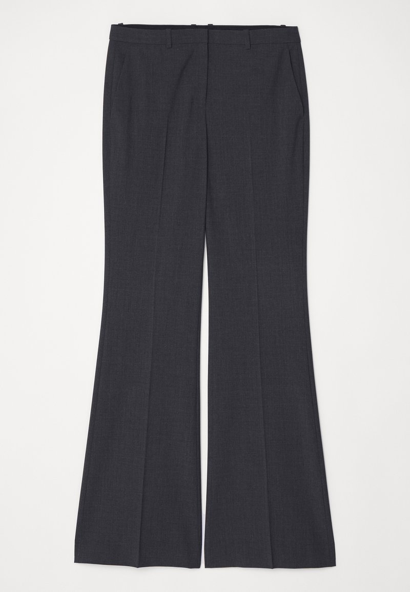 Theory DEMITRIA TRACEABLE - Trousers - charcoal melange/dark grey - Zalando