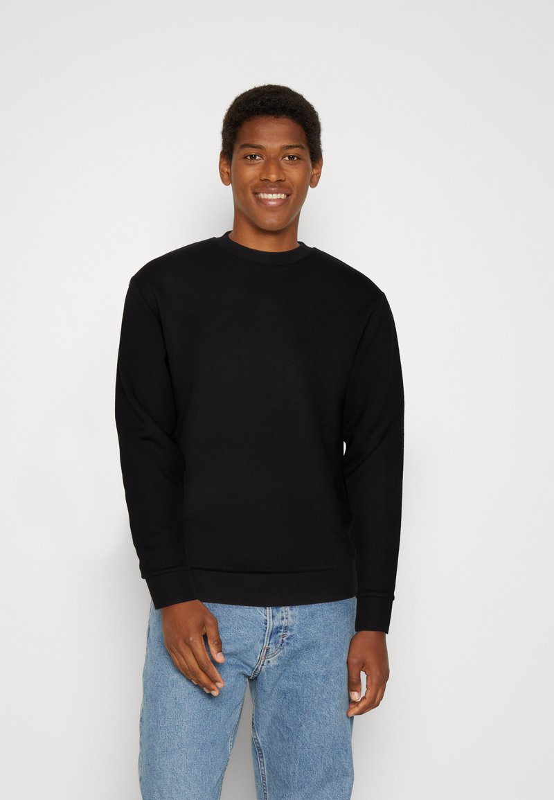 Selected Homme SLHEMANUEL CREW NECK - Sweatshirt - black/svart - Zalando.no