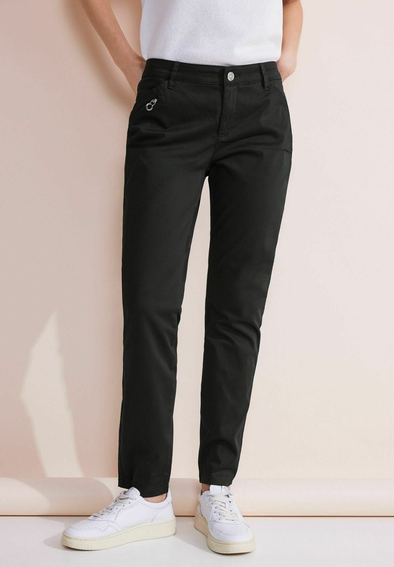Street One Trousers - schwarz/black - Zalando.de