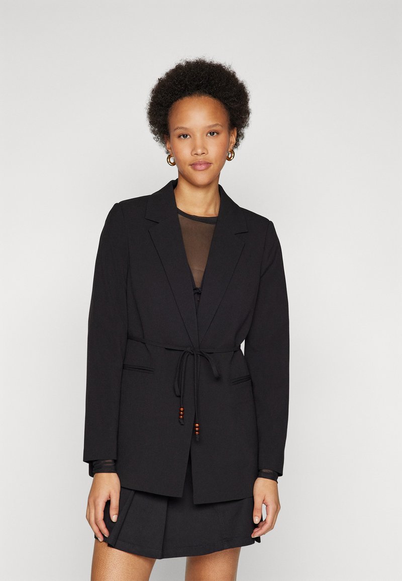 Vero Moda VMWAVE LOOSE BELT - Bleiseri - black/musta - Zalando.fi