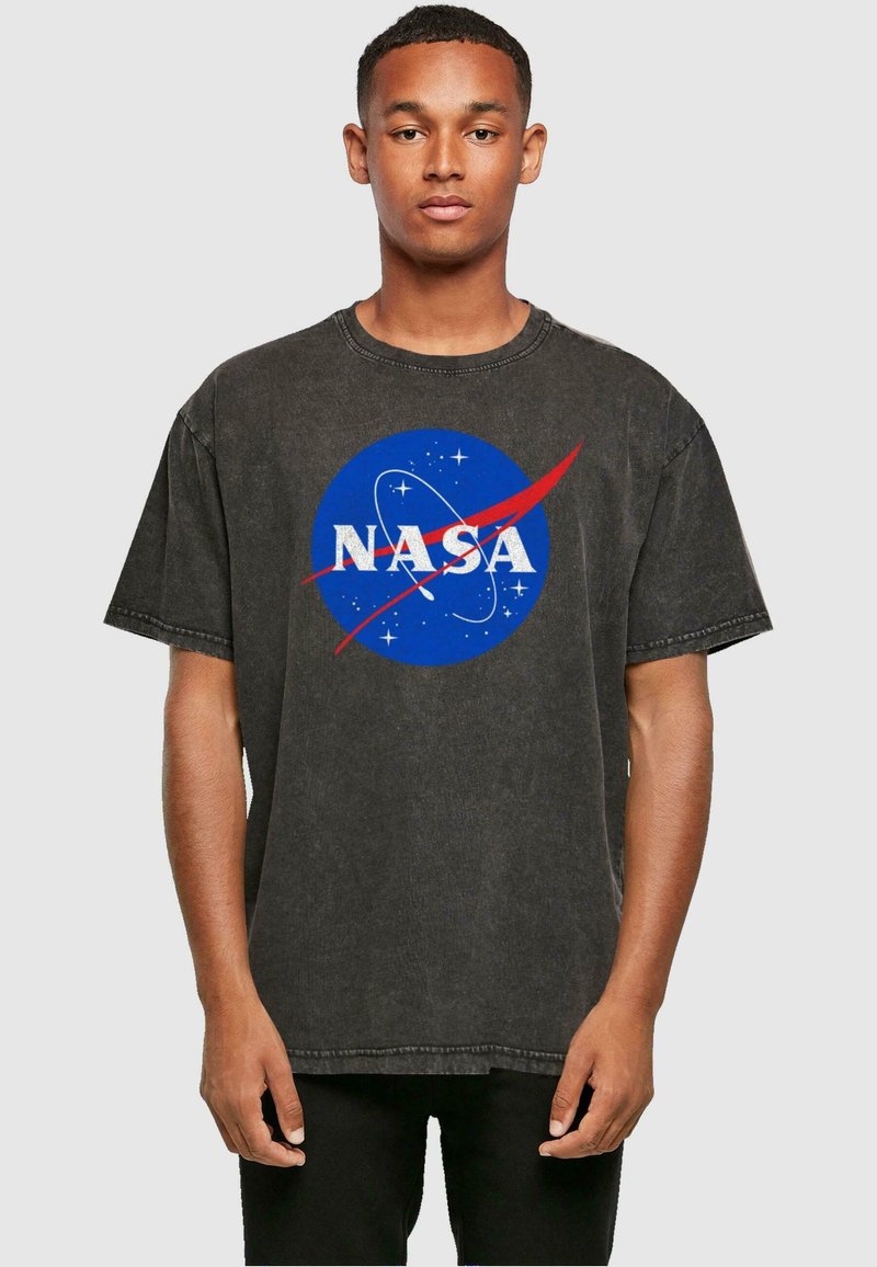 ABSOLUTE CULT NASA-INSIGNIA LOGO ACID WASHED - T-Shirt print - black ...