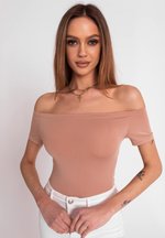 SELFIEROOM LEENA - T-Shirt basic - beige - Zalando.de
