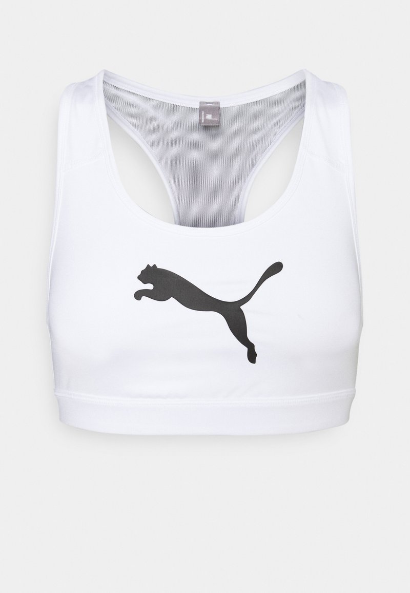 Puma MID IMPACT KEEPS BRA - Sport-BH mit mittlerer Stützkraft - white ...