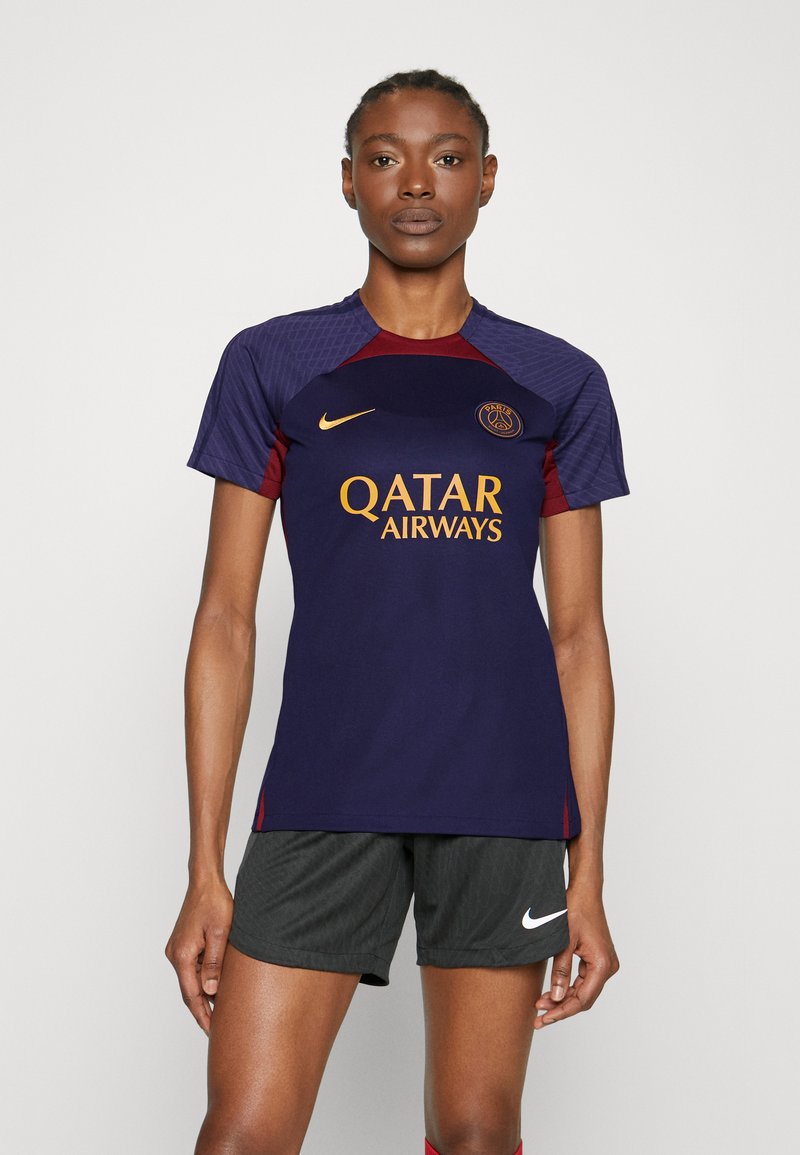 Nike Performance PSG W NK DF STRK SS TOP K - Club wear - blackened blue ...