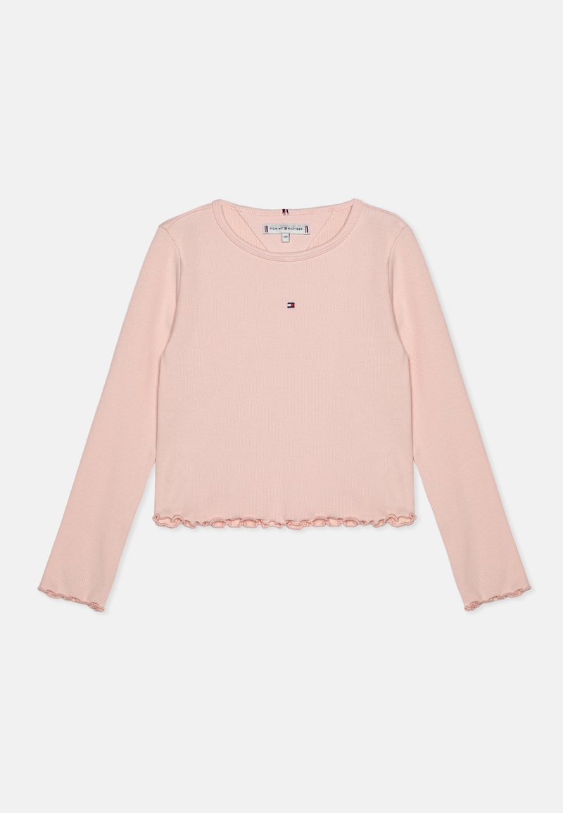 Tommy Hilfiger ESSENTIAL - Long sleeved top - whimsy pink/light pink ...