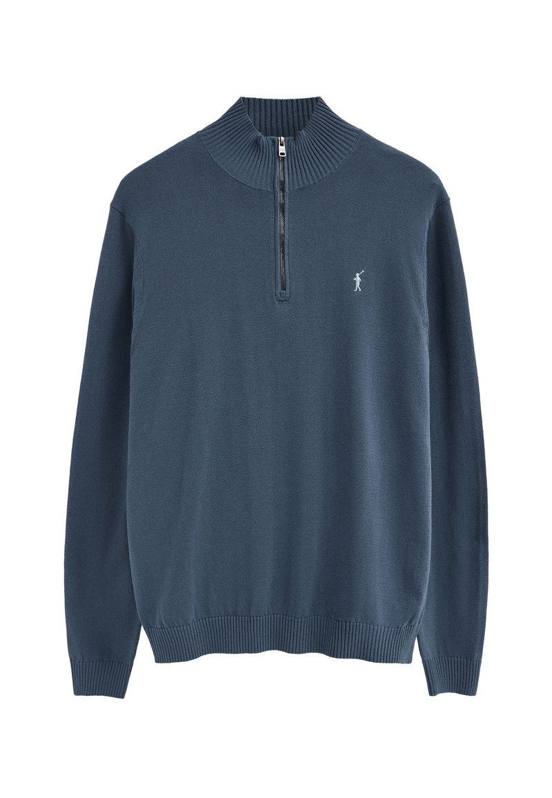 Polo Club RIGBY GO ZIPPER - Jersey de punto - denim blue/blue denim ...