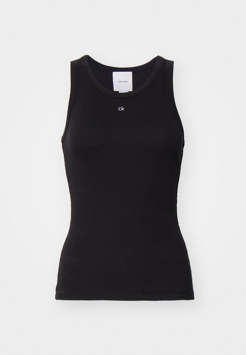 Calvin Klein GRAPHIC SLIM TANK - Top - black - Zalando.co.uk
