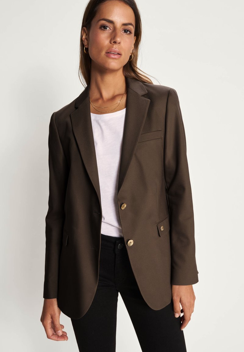 Mos Mosh NIGHT - Blazer - dark brown/dunkelbraun - Zalando.de