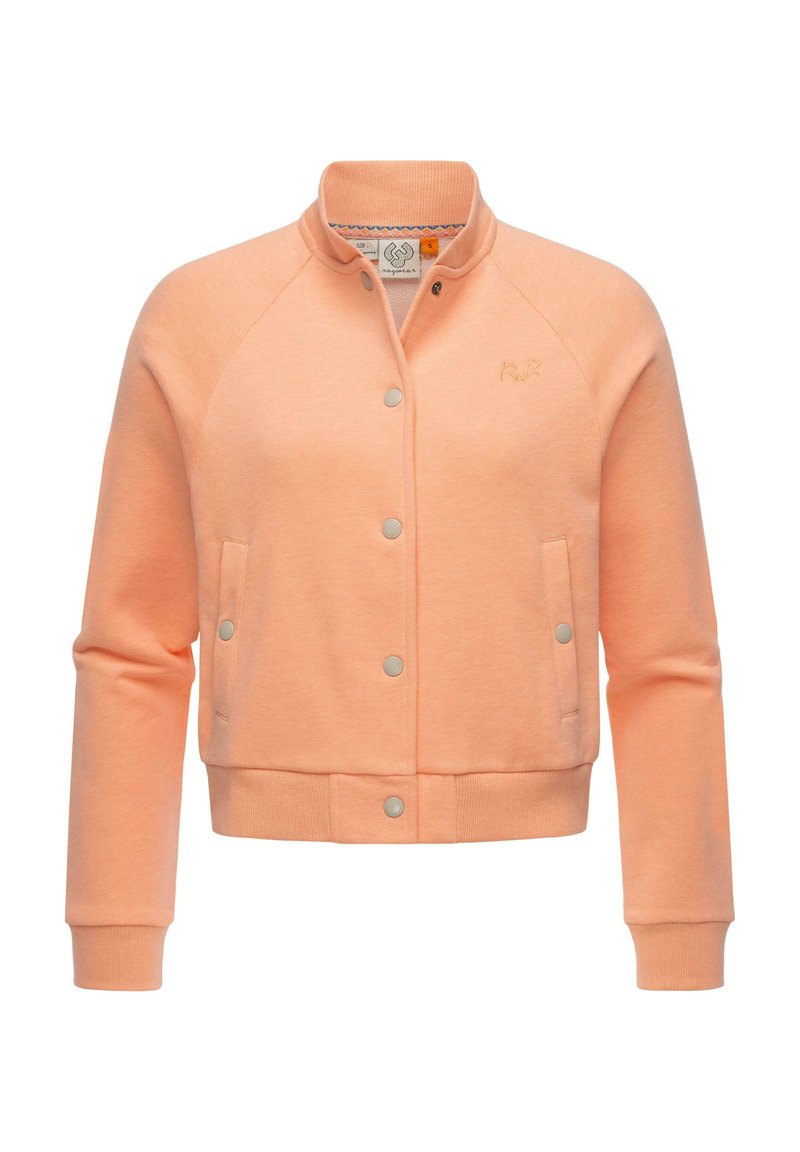 Ragwear COLLEGE SIMONETTE - Zip-up sweatshirt - peach/orange - Zalando ...