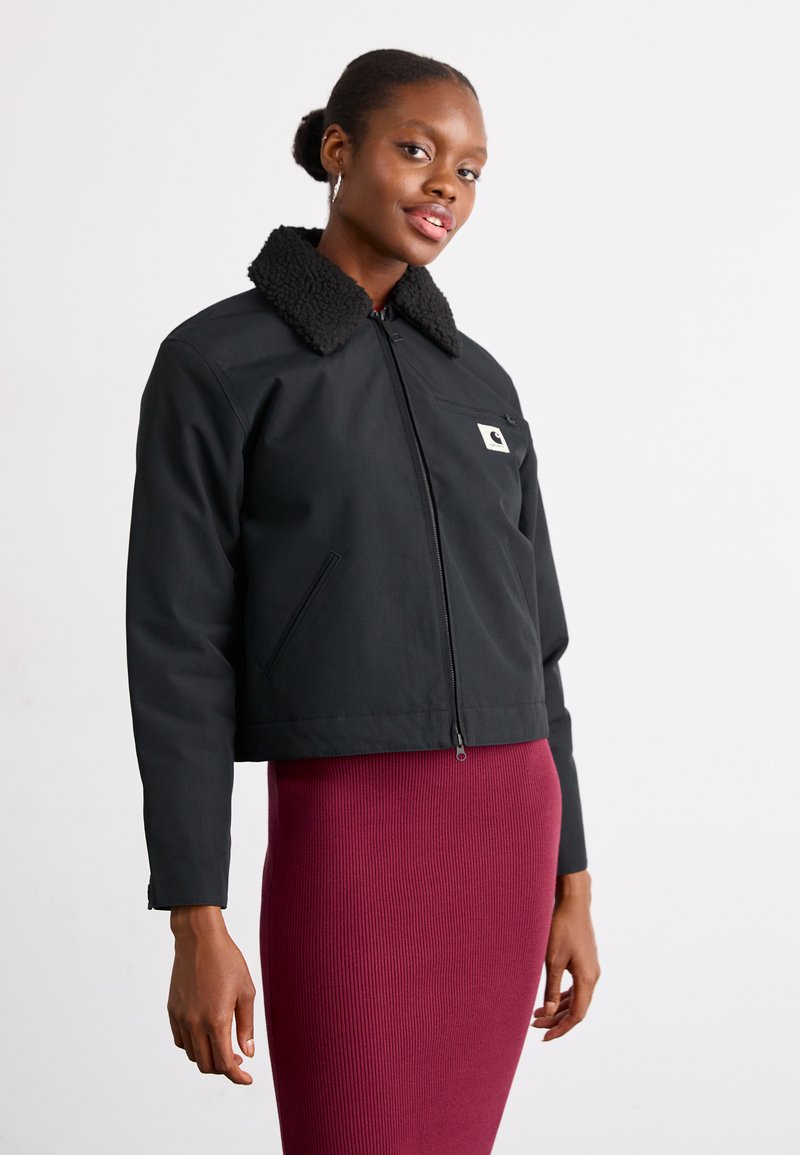 Carhartt WIP NEWKIRK JACKET - Chaqueta fina - black/negro - Zalando.es