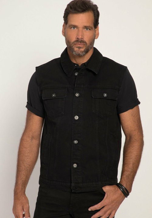 Urban Classics Weste - black washed/schwarz - Zalando.ch