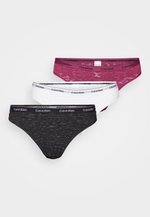 Calvin Klein Underwear BRAZILIAN LOW-RISE 3 PACK - Tanga - purple ...