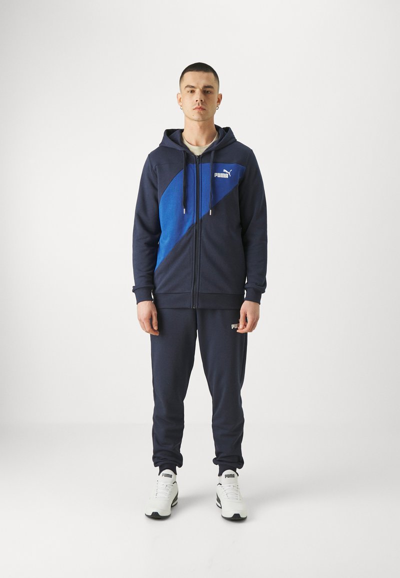 Puma POWER TRACKSUIT - Tracksuit - club navy/dark blue - Zalando.ie