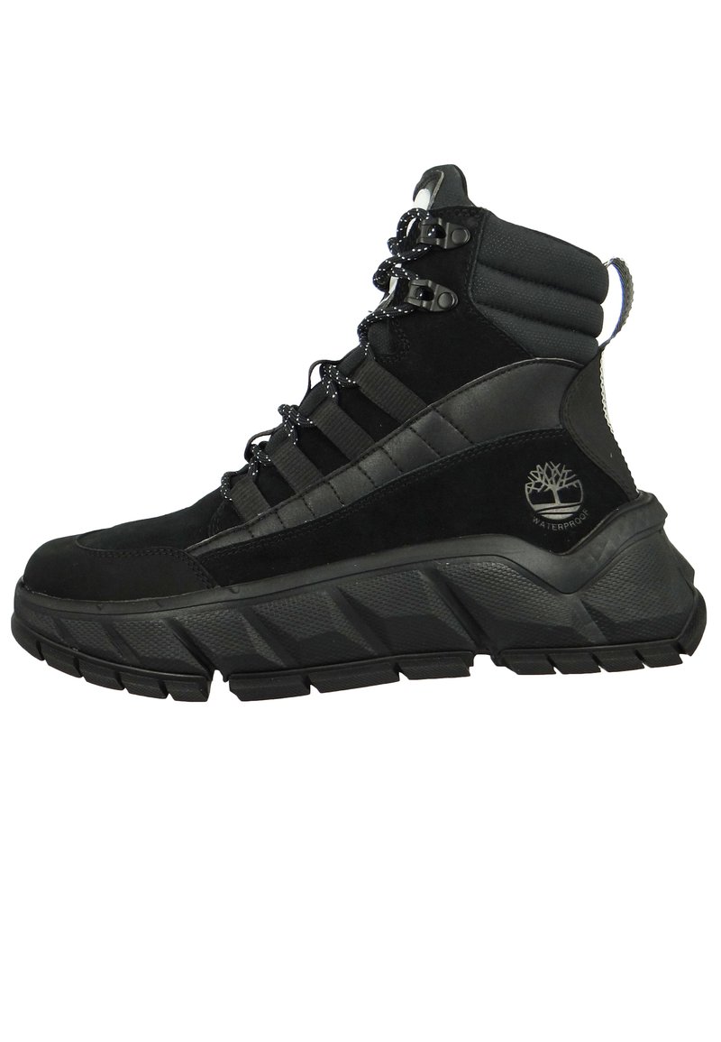 Timberland TBL TURBO BOOT - Lace-up ankle boots - black nubuck/black ...