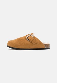 Monki Slippers - beige dark/beige - Zalando.co.uk