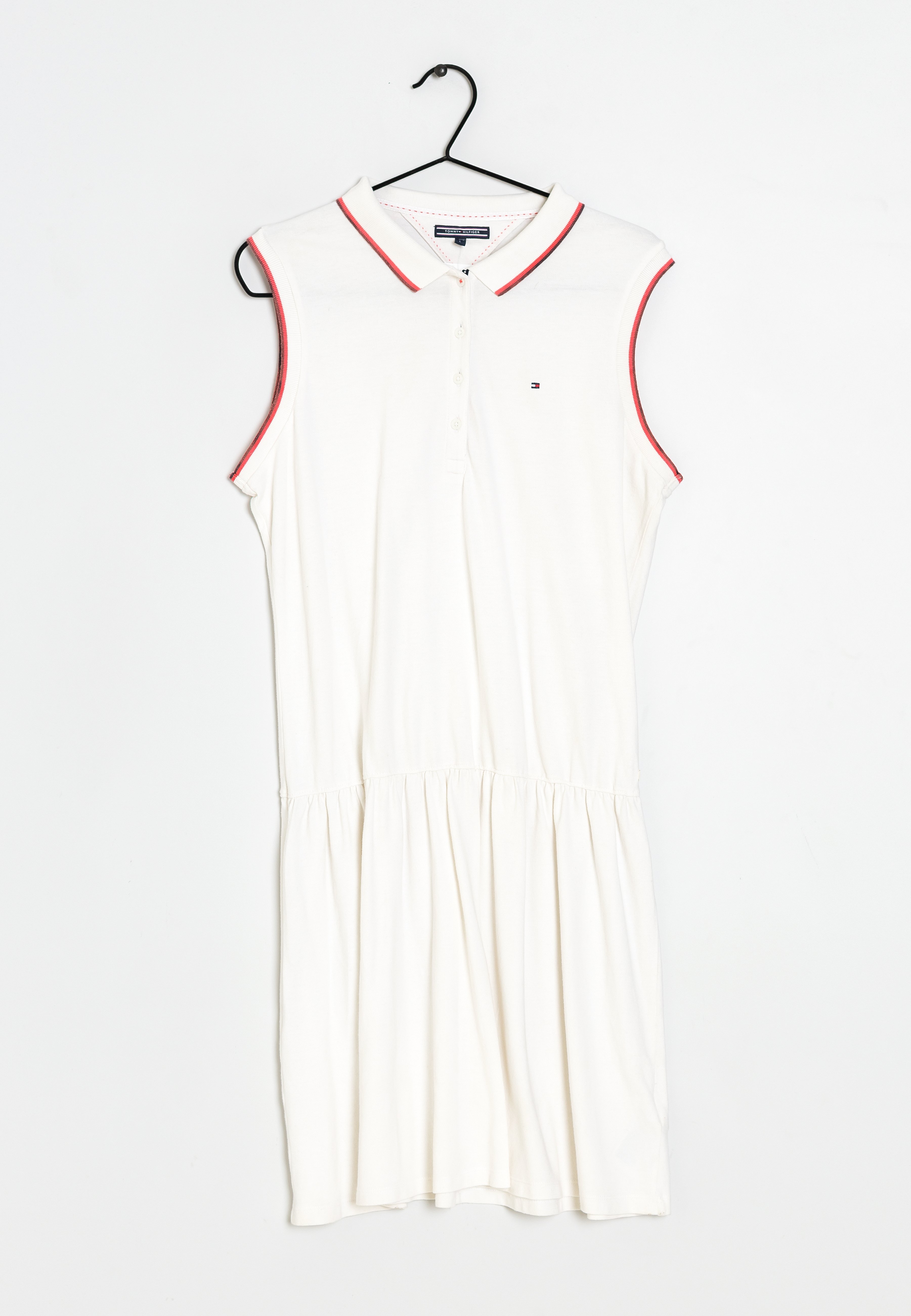 Tommy Hilfiger Jersey dress white Pre owned Zalando