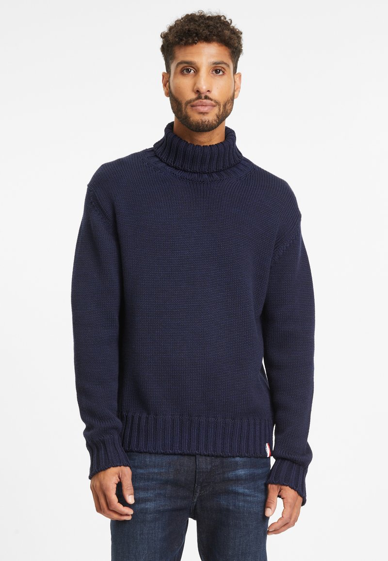 Rossignol OVER ROLL-NECK - Strickpullover - dark navy/dunkelblau ...