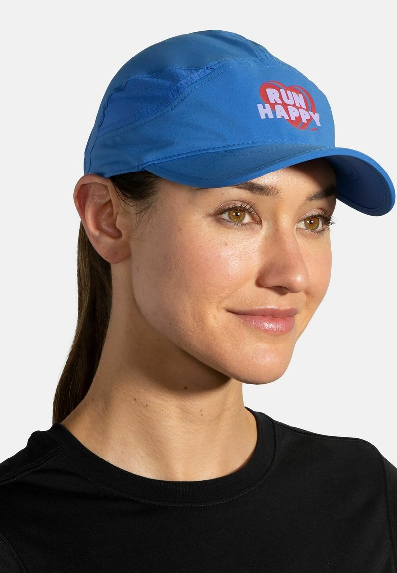 Brooks CHASER UNISEX - Cap - bluetiful run happy heart/light blue ...