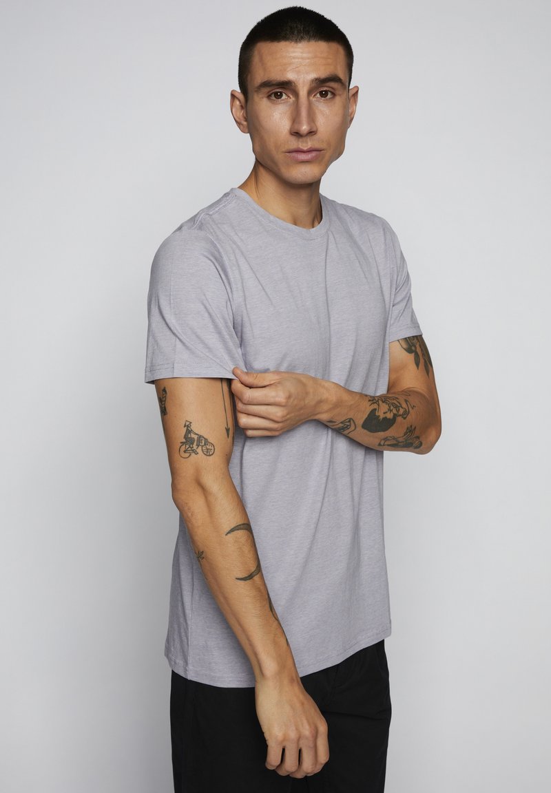 Matinique JERMANE MINI STRIPE - T-Shirt basic - daybreak/lila - Zalando.at