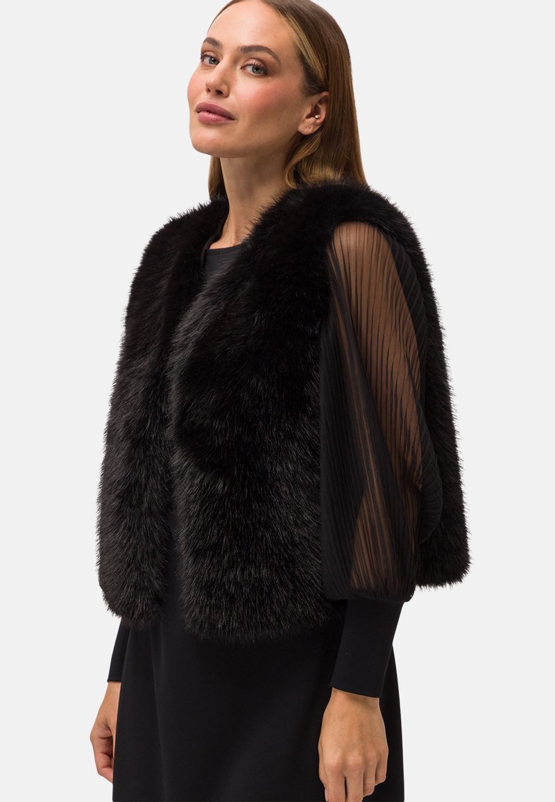 zero OPEN STYLE - Weste - black beauty/schwarz - Zalando