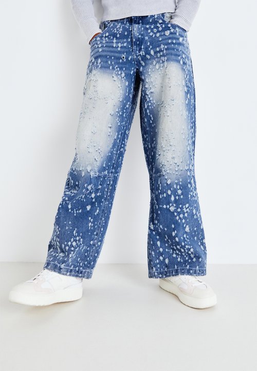 Jaded London LIGHT GREY WASHED RAZOR - Relaxed fit -farkut - light grey ...