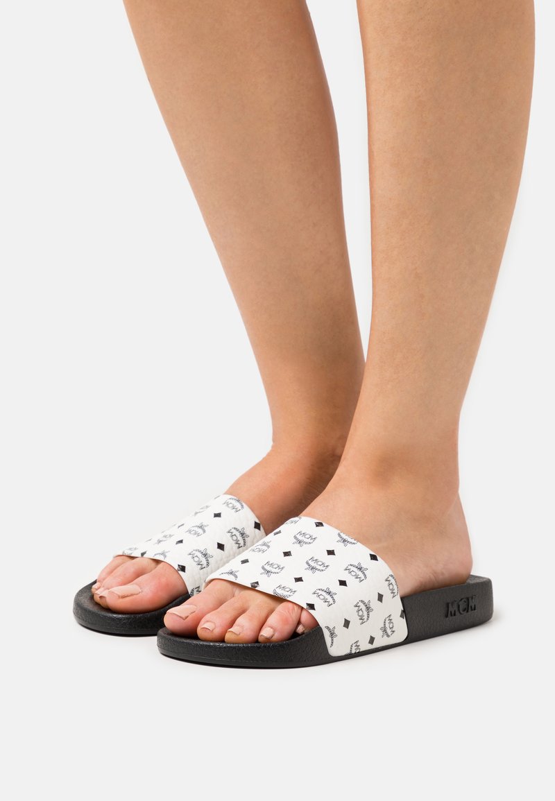 MCM COLLECTION - Pool slides - black - Zalando.co.uk