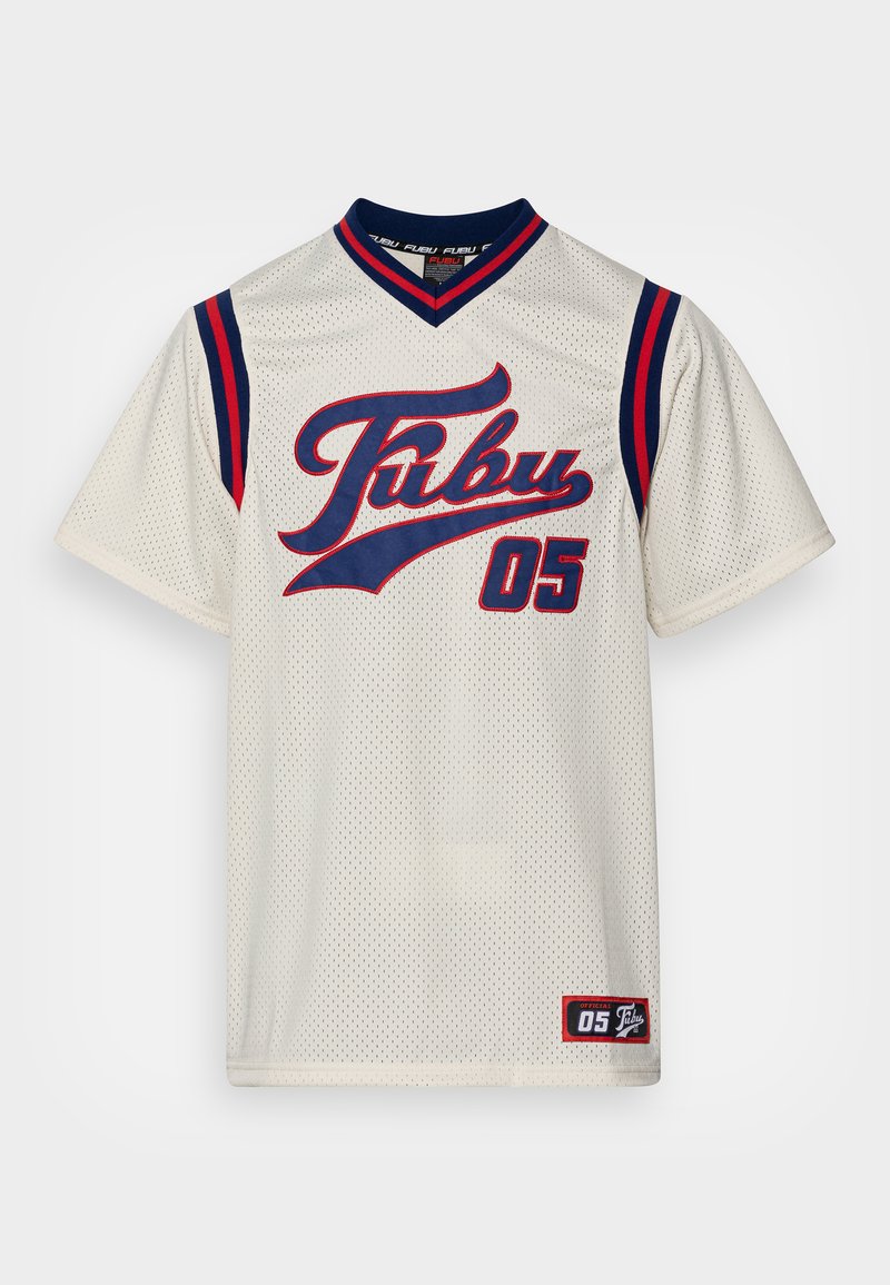 FUBU VARSITY TEE UNISEX - T-shirt con stampa - white/navy/red/bianco ...