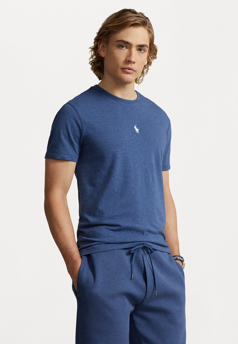 Polo Ralph Lauren SHORT SLEEVE - Tricou basic - derby blue heather ...