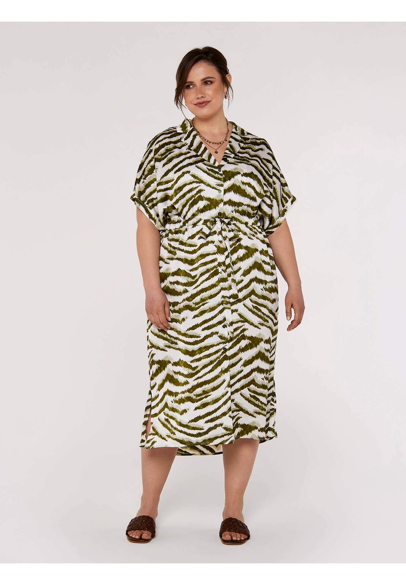 Apricot CURVE TIGER MIDI - Blusenkleid - khaki - Zalando.de
