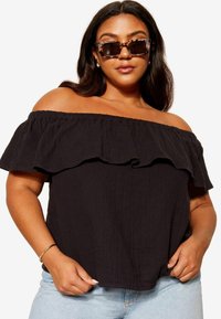 Curves Like These BARDOT REGULAR FIT - Bluză - black/negru - Zalando.ro