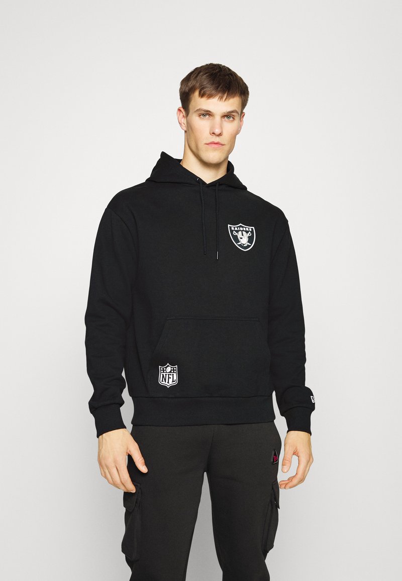 New Era NFL LAS VEGAS RAIDERS HALF LOGO HOODY - Sweat à capuche - black ...