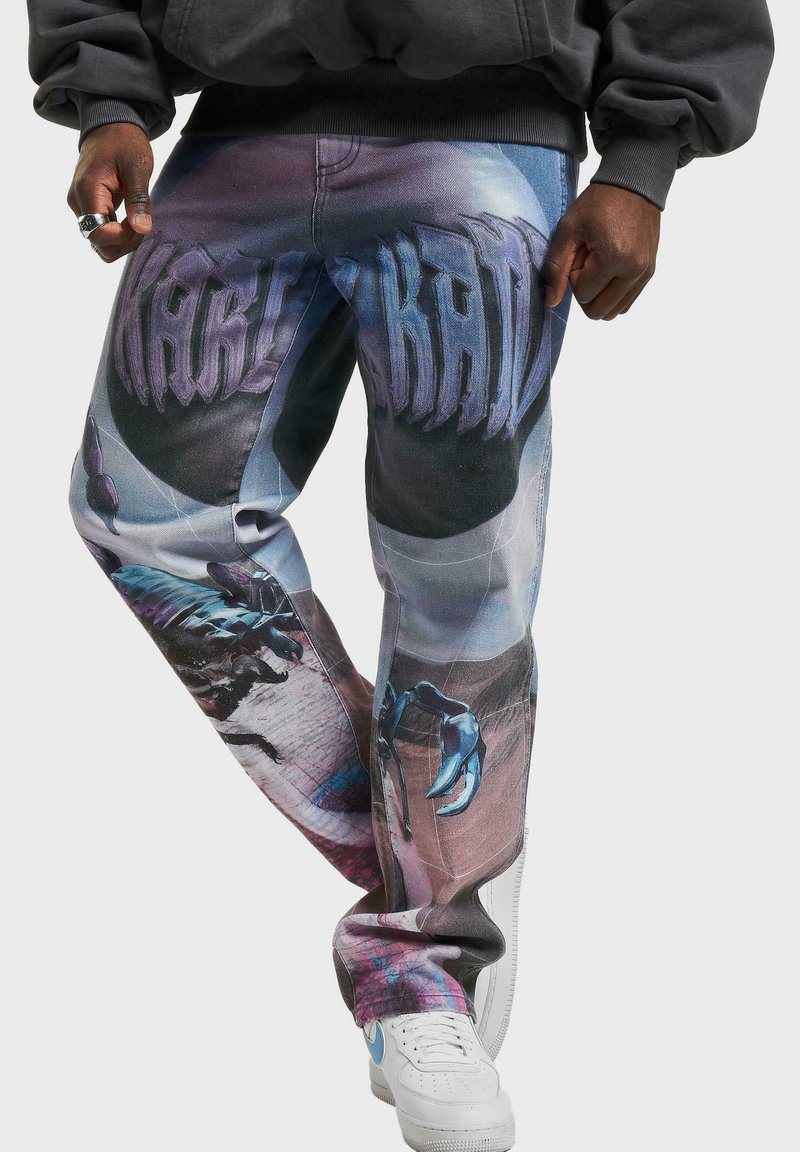 Karl Kani BAGGY METAVERSE - Jeans Straight Leg - multicolor/royal ...