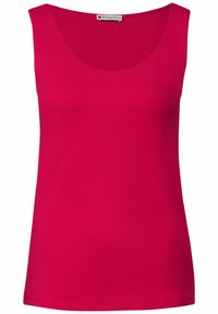 Street One ÄRMELLOSES IN UNI - Top - rot/beere - Zalando.de