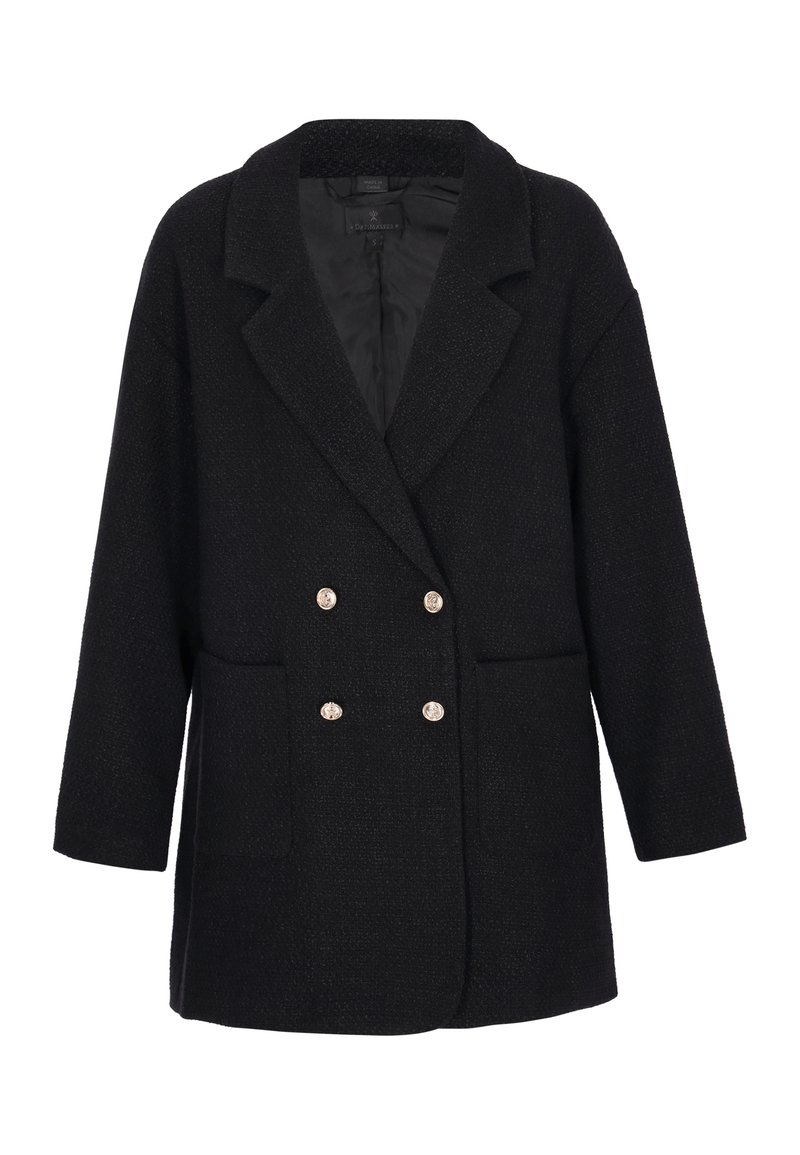DreiMaster Halflange jas - black/zwart - Zalando.be