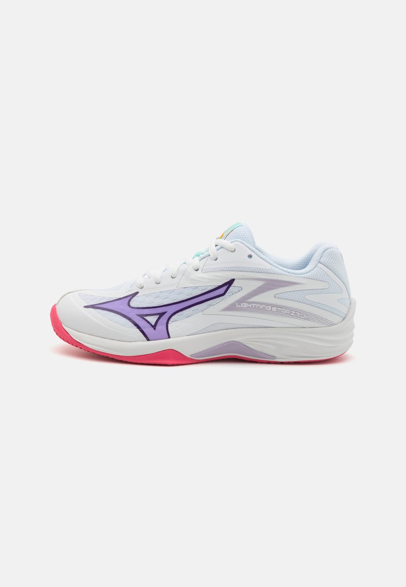 Mizuno LIGHTNING STAR Z7 UNISEX - Volleyball shoes - white/violet ...