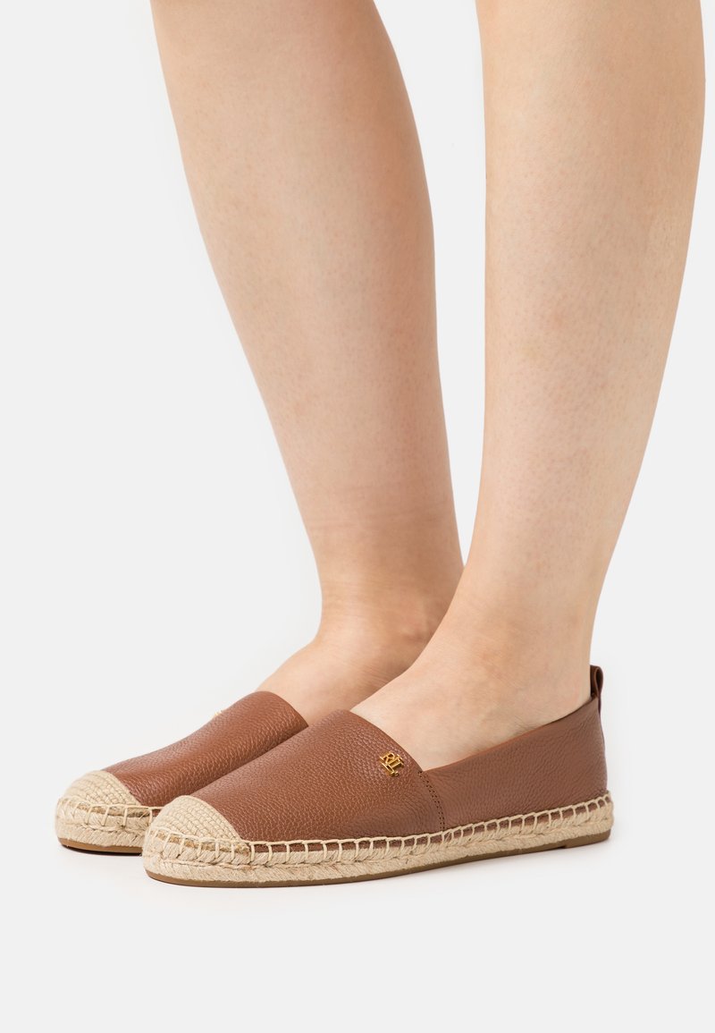Lauren Ralph Lauren CAMERYN FLAT - Espadrille - deep saddle tan/tan - Zalando.de