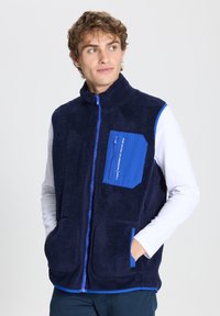 AC&CO / ALTINYILDIZ CLASSICS STANDARD FIT - Waistcoat - navy blue/dark ...