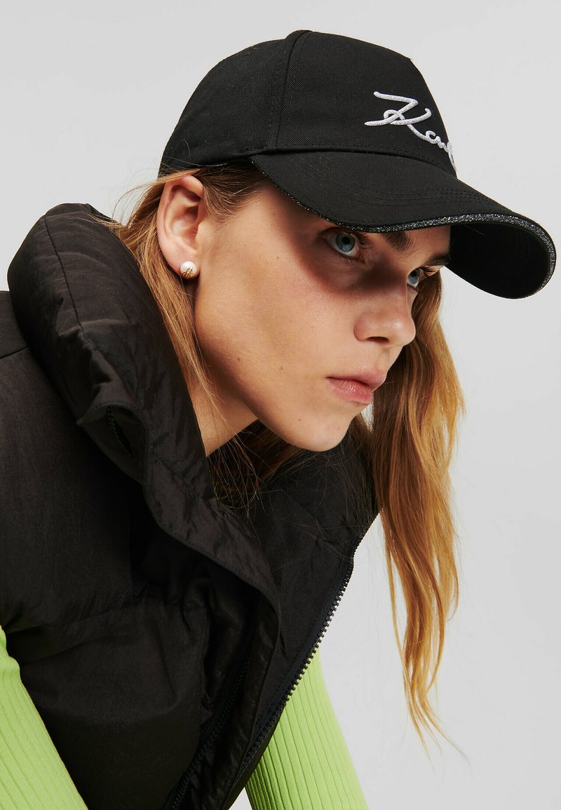KARL LAGERFELD SIGNATURE - Cap - black/schwarz - Zalando.de