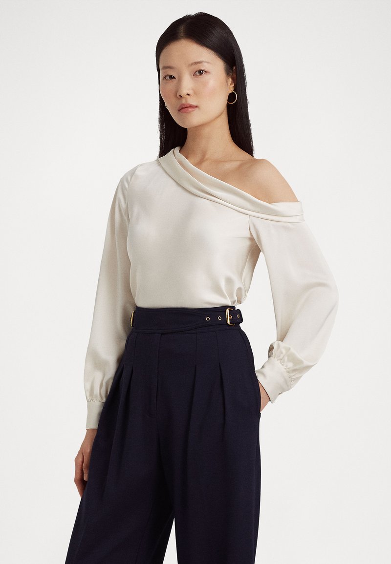 Lauren Ralph Lauren ZAMIEL LONG SLEEVE BLOUSE - Blouse - mascarpone ...
