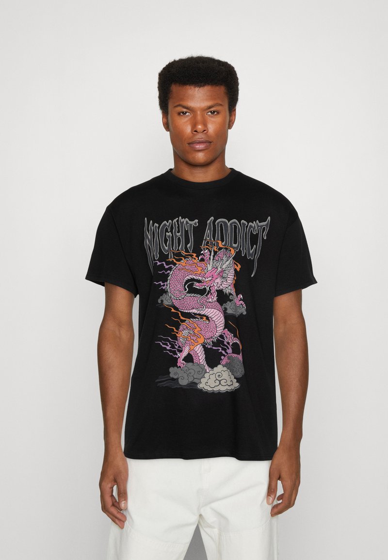 Night Addict T-shirts print - black/sort - Zalando.dk
