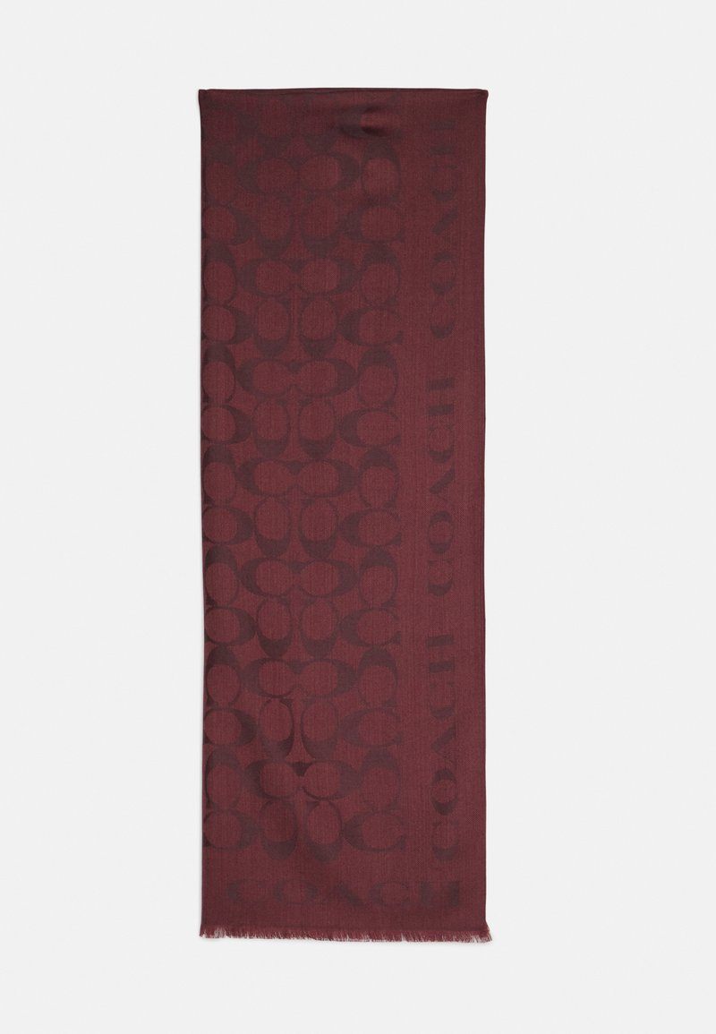 Coach SIGNATURE BORDER STOLE - Huivi - wine/viininpunainen - Zalando.fi