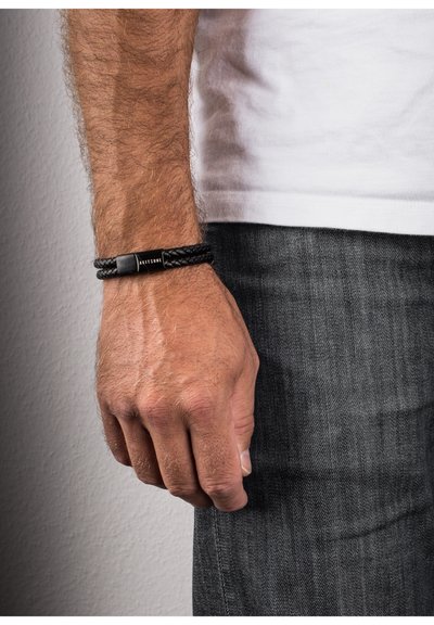 Akitsune SIMPLICITAS - Bracelet - black brown/marron foncé - ZALANDO.BE