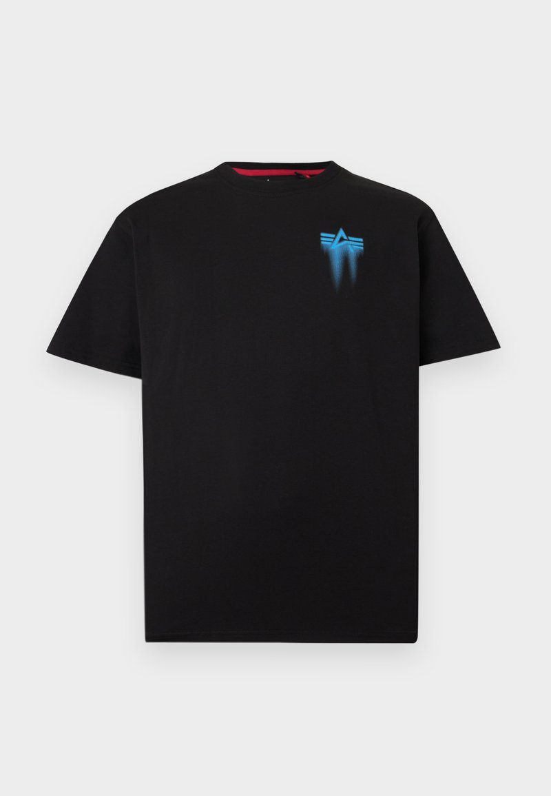 Alpha Industries SPRAY - Print T-shirt - black - Zalando.co.uk