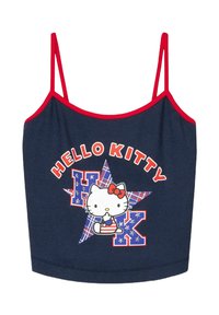 Bershka HELLO KITTY STRAPPY - Top - royal blue/albastru regal - Zalando.ro